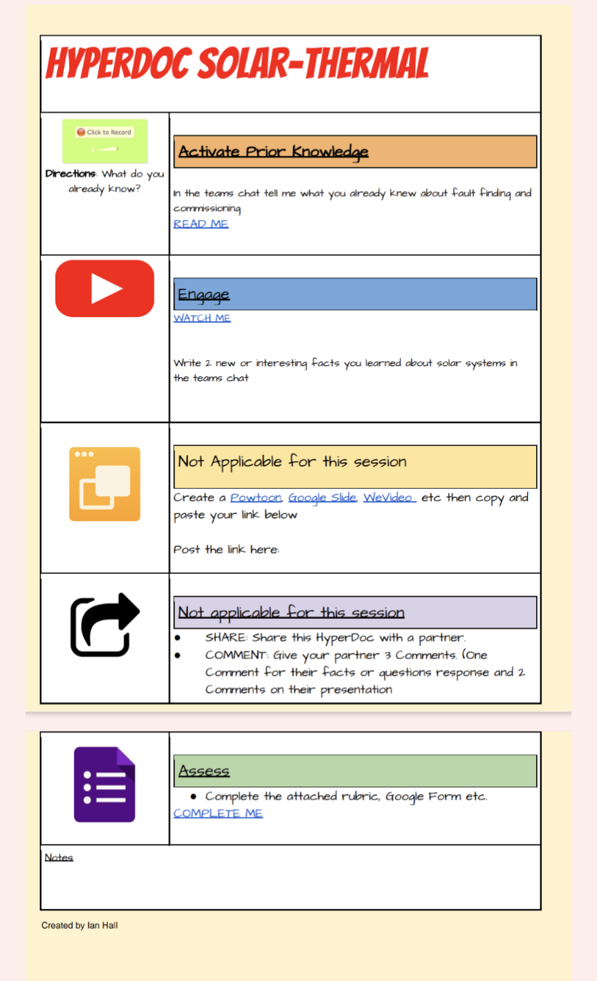 Hyper-docs as depth of knowledge checks – HallEdu